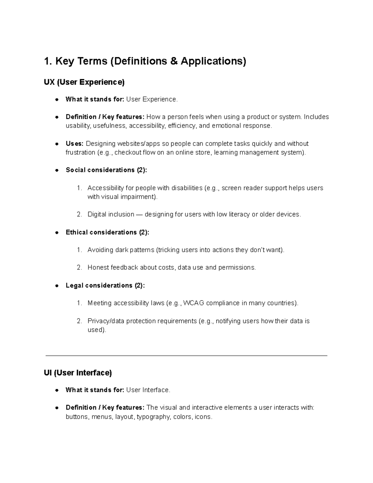 UX/UI Key Terms & Concepts for ENCO 101: Definitions & Applications ...