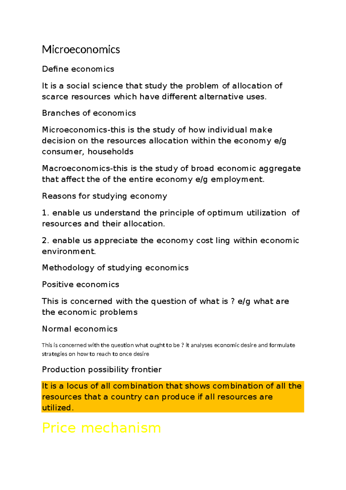 Microeconomics: Understanding Resource Allocation and Economic ...