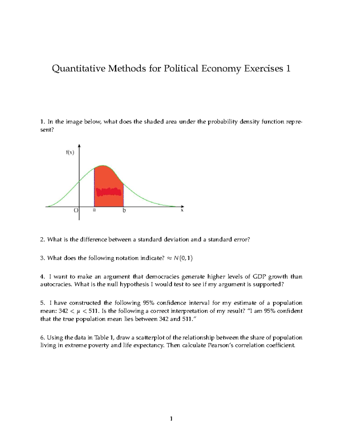 QMPE Exercises 1 - Quantitative Methods in Political Economy Practice ...
