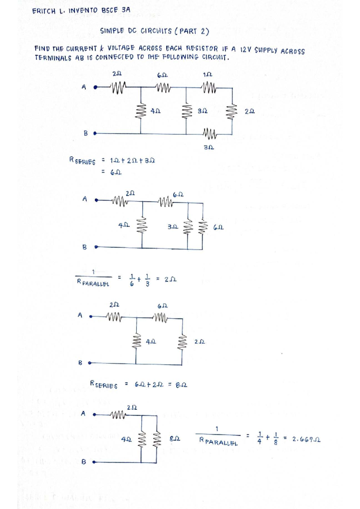 DC Circuits Part 2: Current & Voltage Analysis in Resistor Networks ...