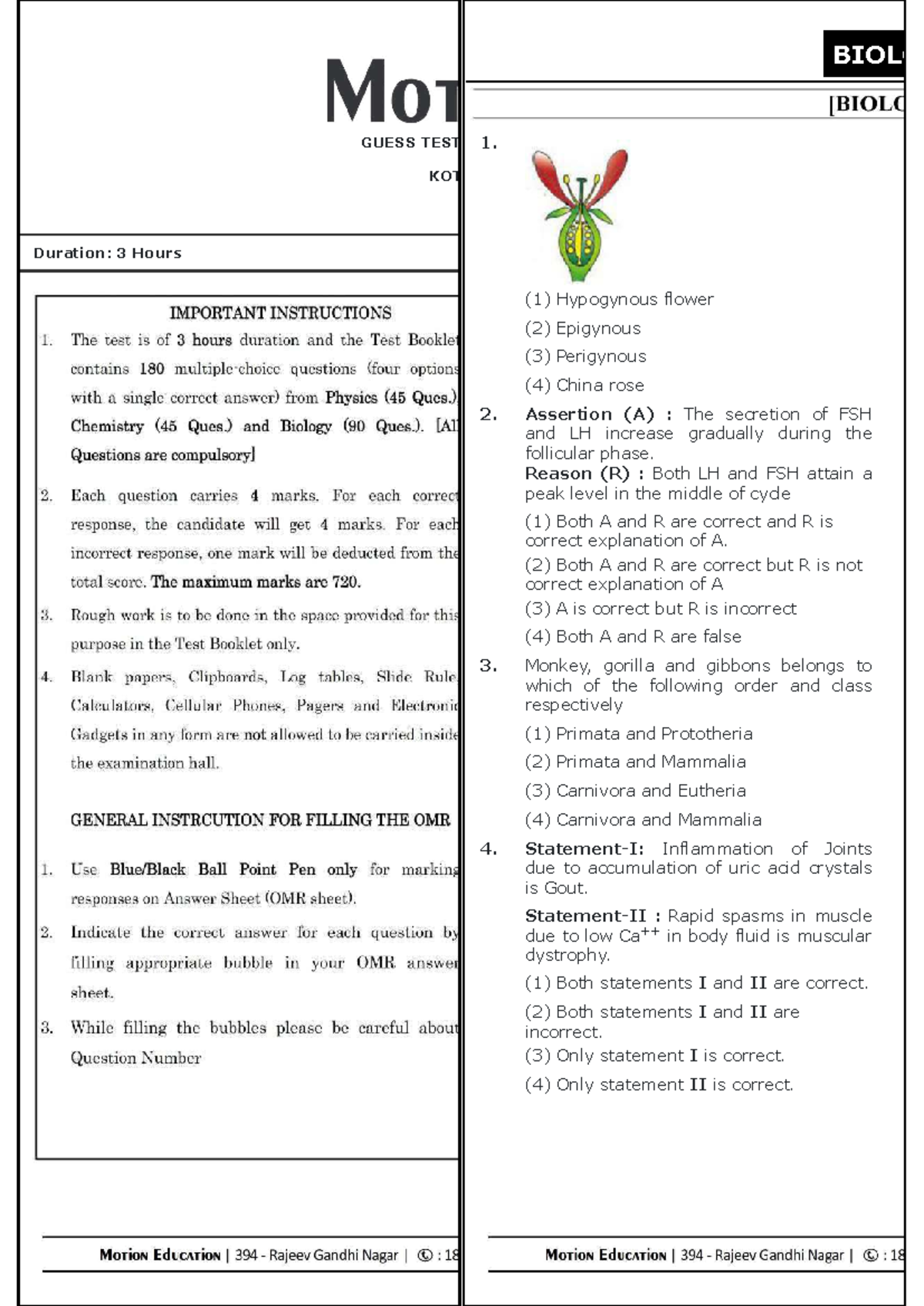 BIOLOG 1. FINAL PAPER 1 CLASS NOTES - Studocu