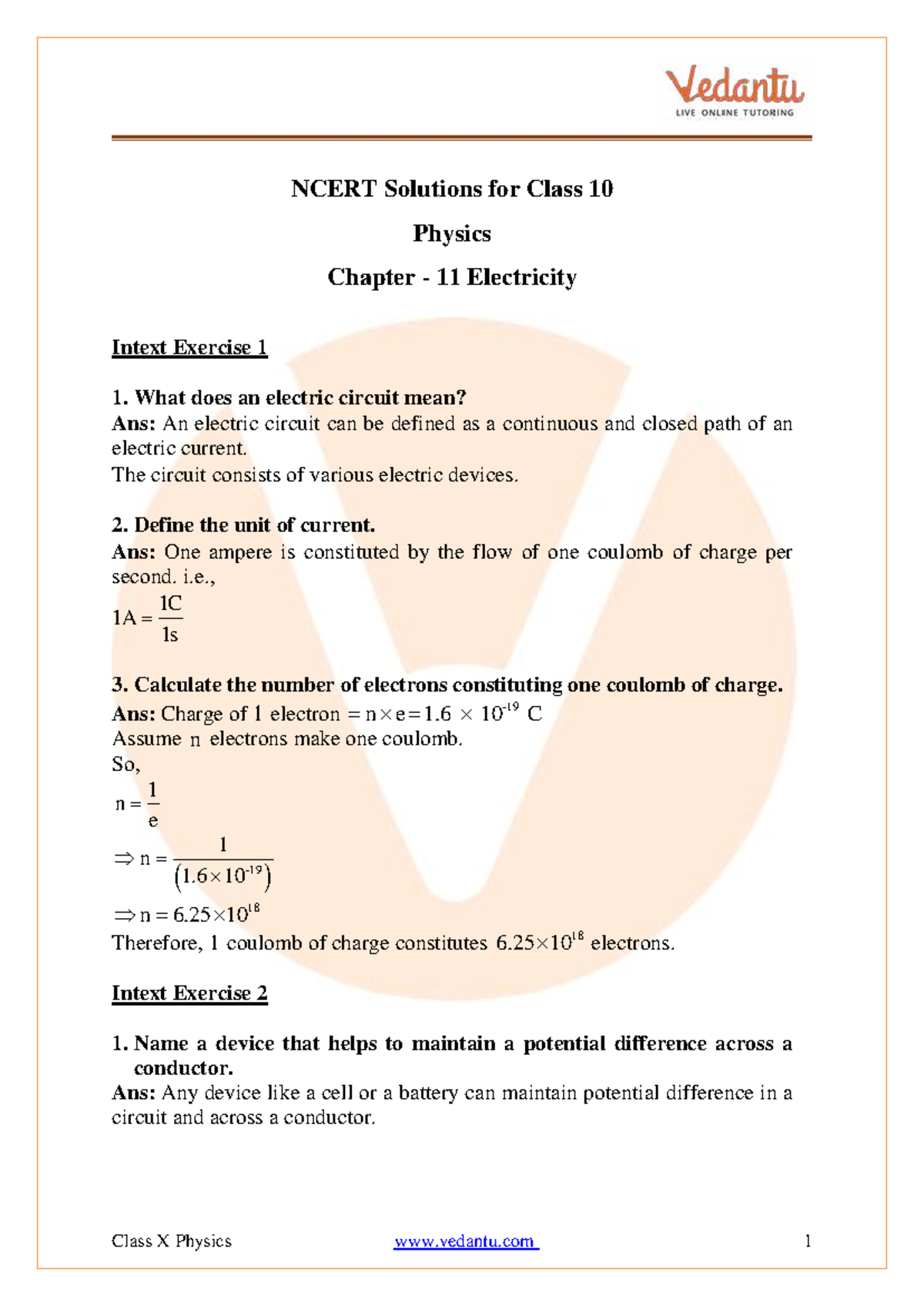 NCERT Solutions for Class 10 Physics Chapter 10 Human Eye and Colourful World - Studocu