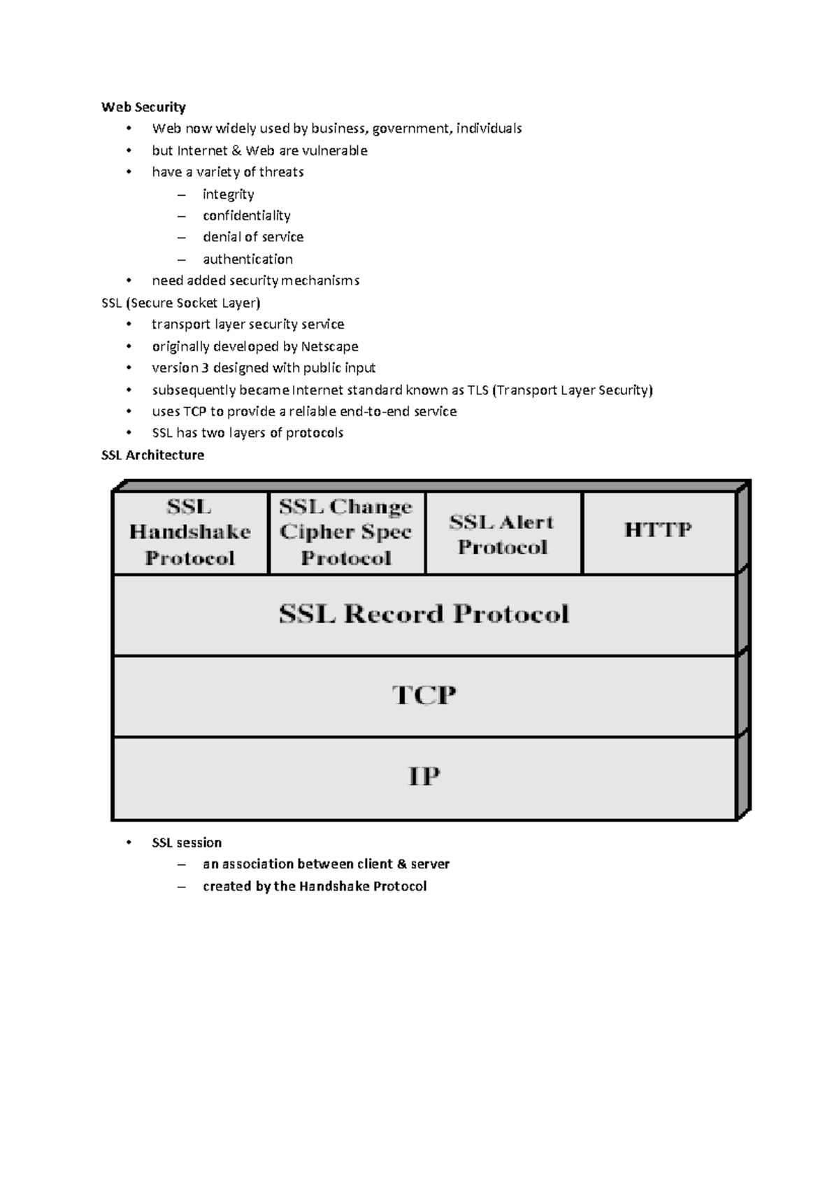 CW3551 DIS Web Security: Understanding SSL and TLS Protocols - Studocu