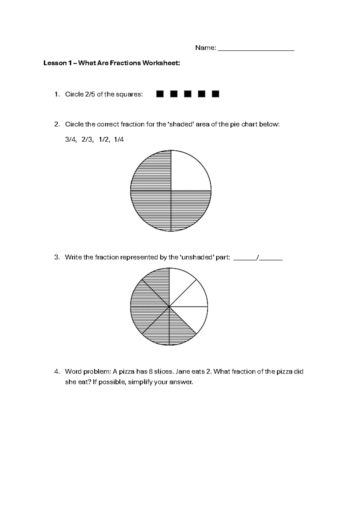 Year 7 Fractions, Decimals & Percentages Worksheets - Studocu