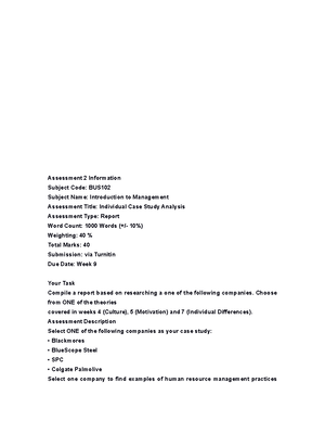 Bsbops 601 Develop and Implement Business Plans Assessment Task 2 - Professionalism: All ...