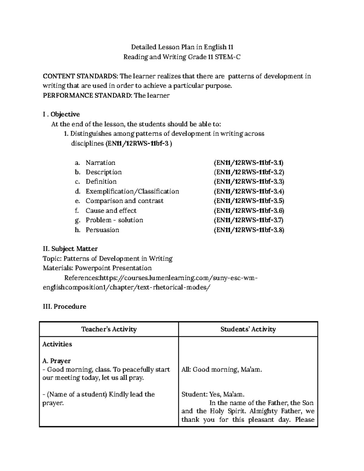 Grade 7 TVE Lesson Plan: Basic Electronics Principles and Activities ...
