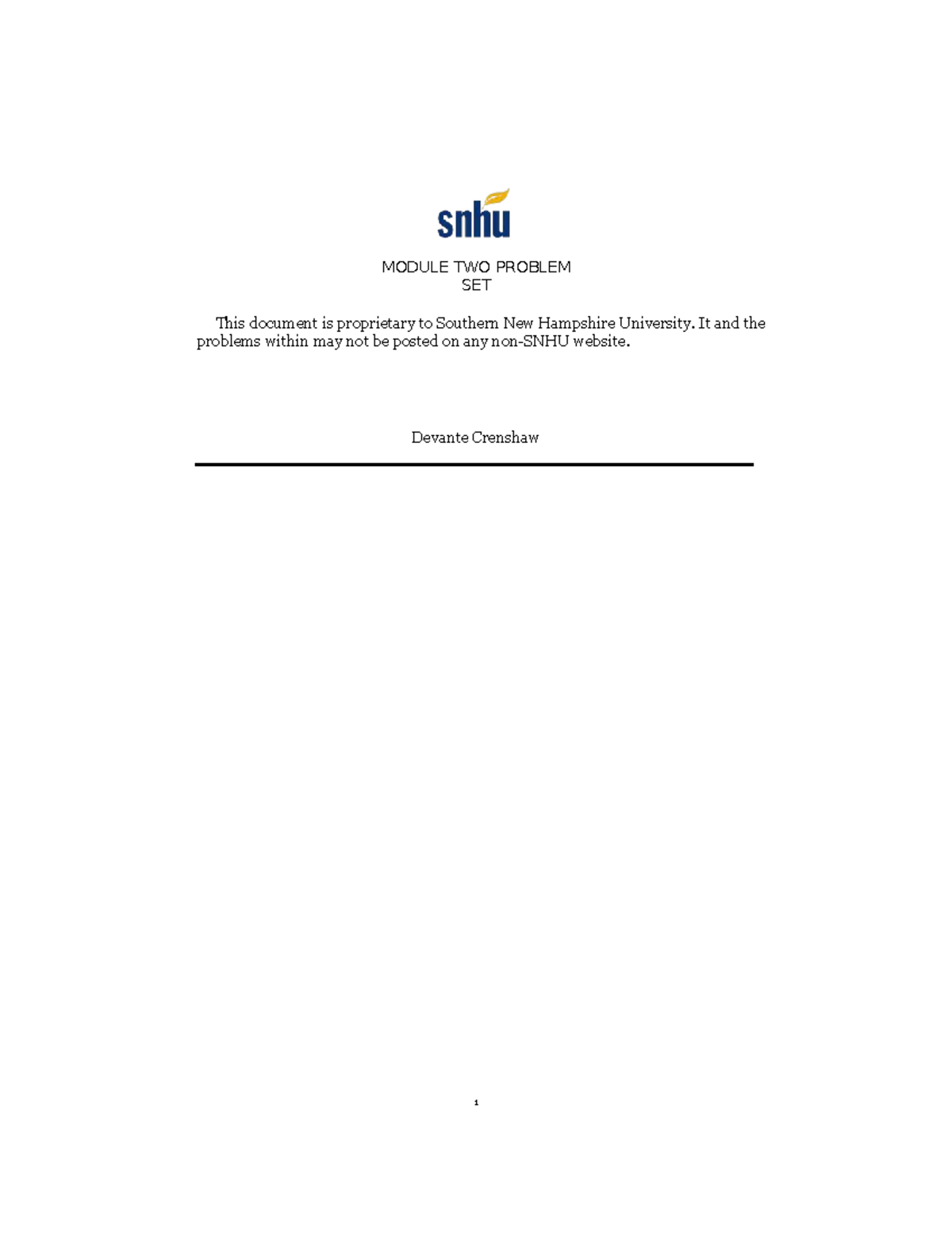 Module 2 Problem Set - Logic & Proofs - Course Code 87654 - Studocu