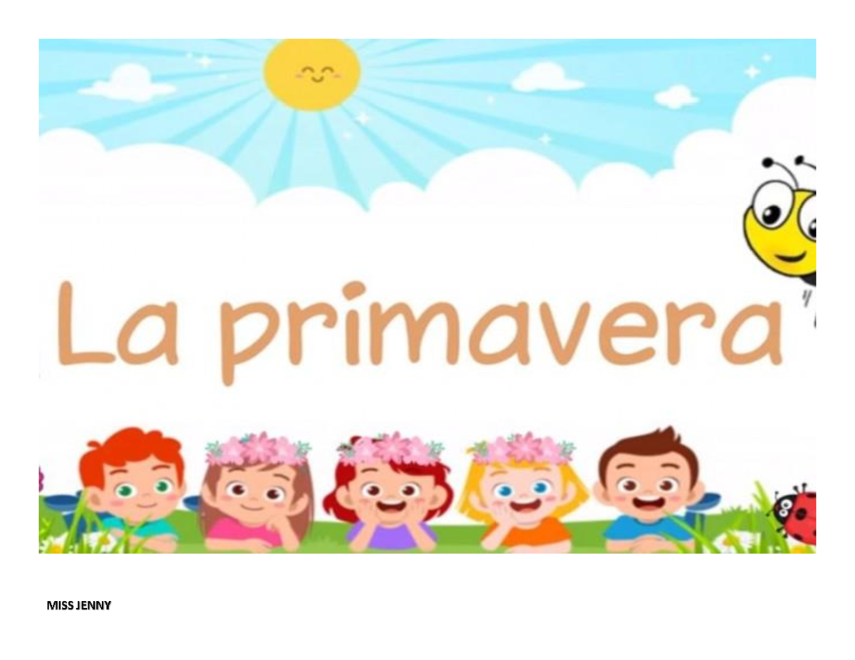 Planificación Didáctica para Primaria: La Llegada de la Primavera - Studocu
