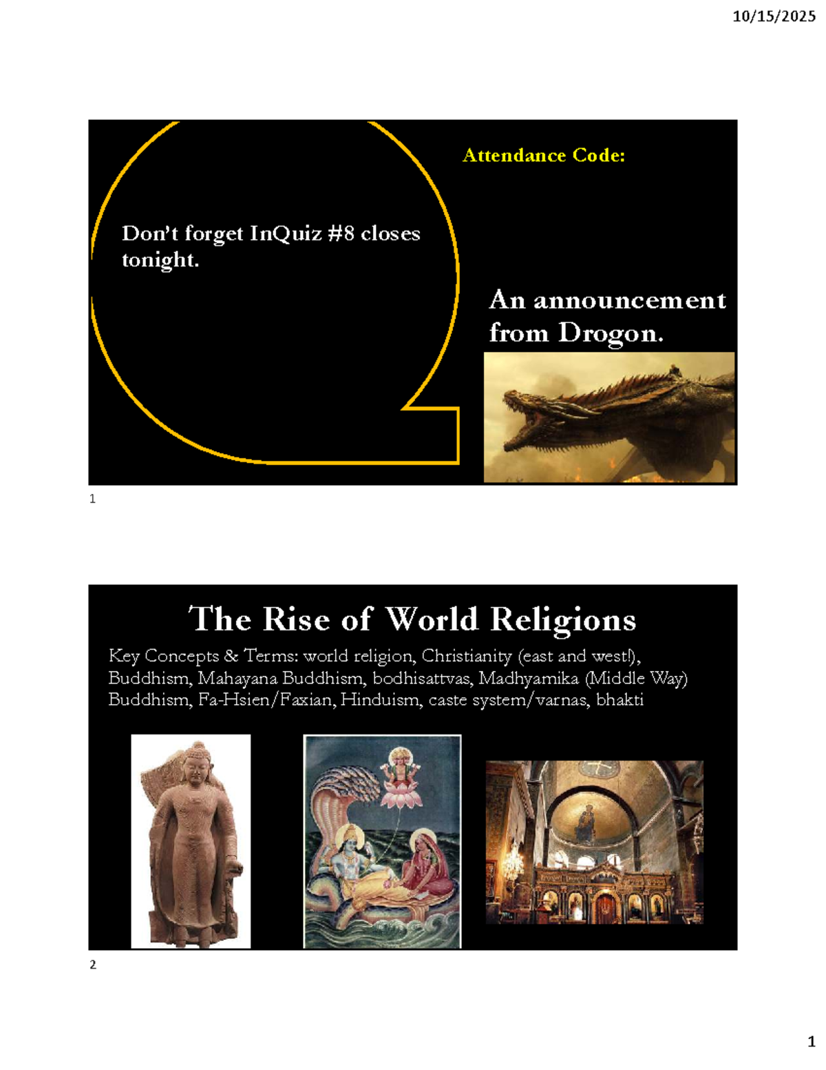 The Rise of World Religions (300-600 CE) - Key Concepts & Terms - Studocu