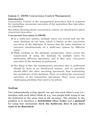 [Solved] Define a schedule and consequently explain the following types ...