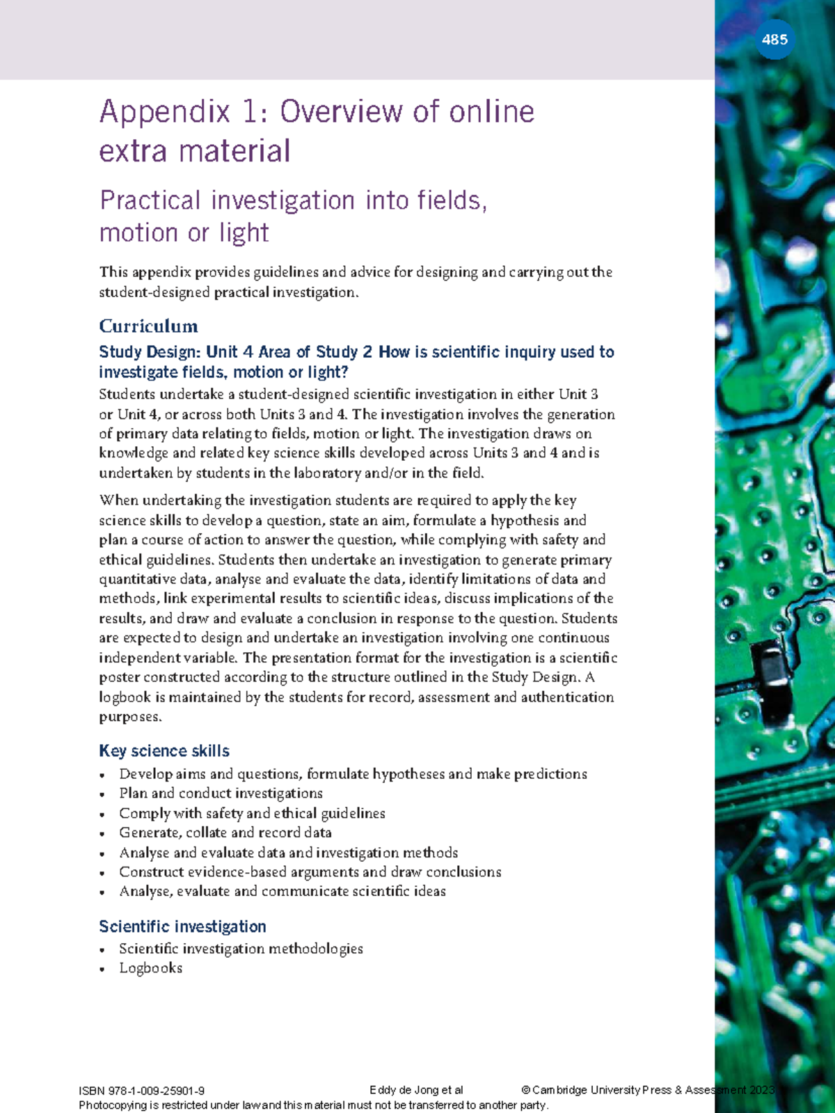 Physics 34 Ch10 Appendix: Guidelines for Practical Investigations in ...