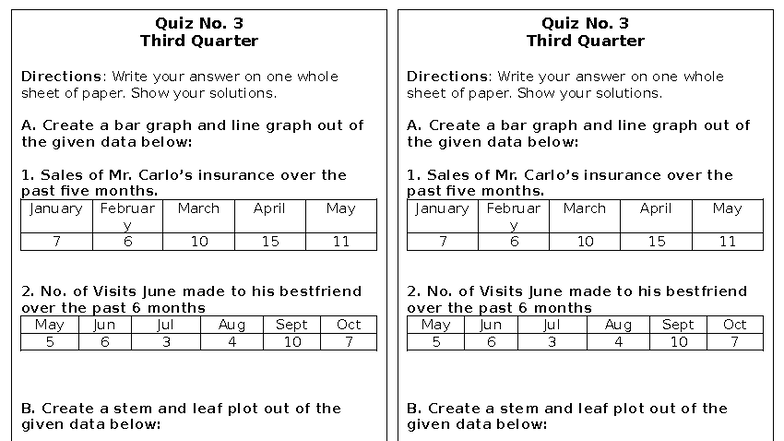 Quiz 3 - Lesson 3 - Math 7: Graphs & Data Analysis - Studocu