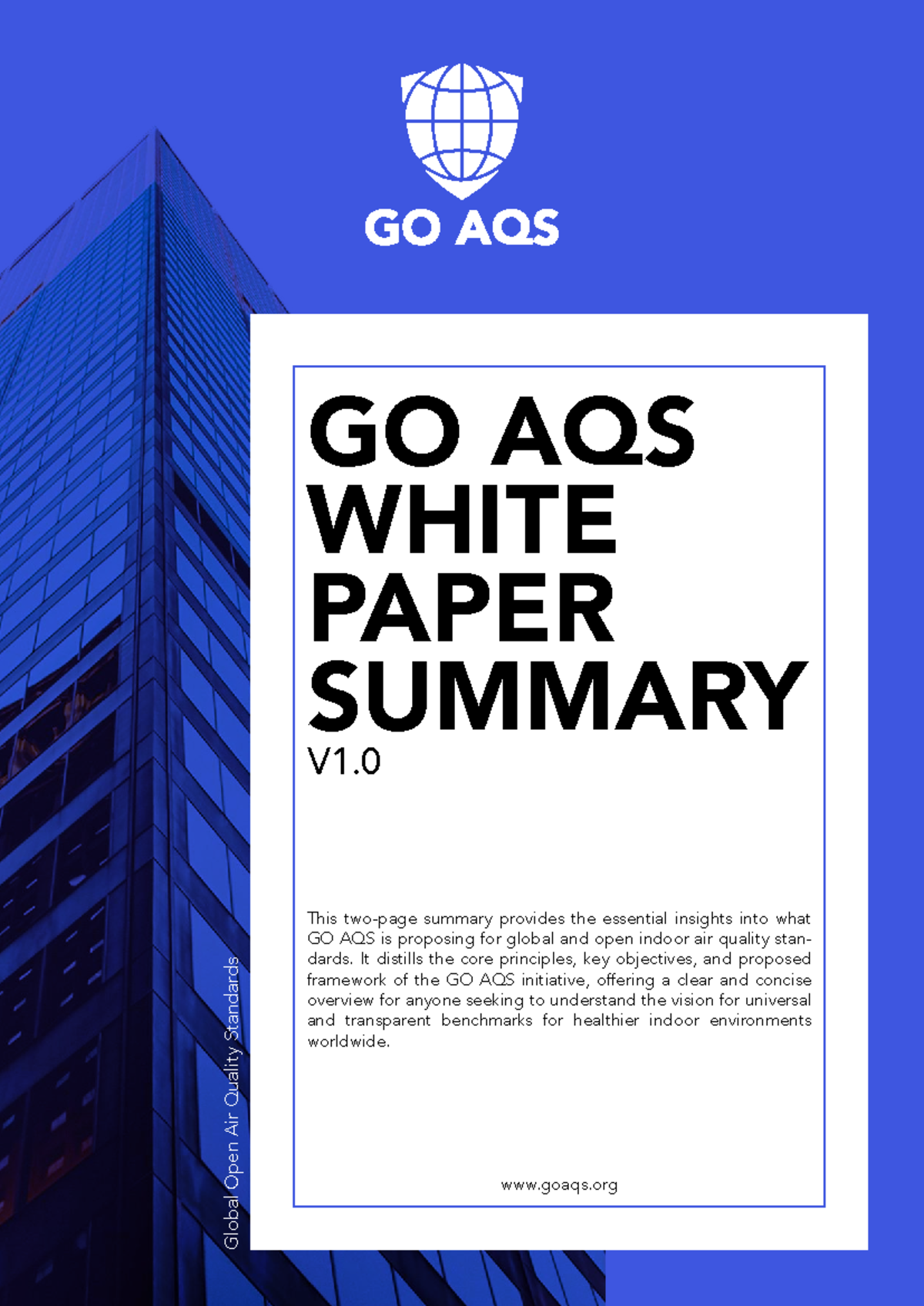 GO AQS White Paper Summary: Global Indoor Air Quality Standards V1.0 ...