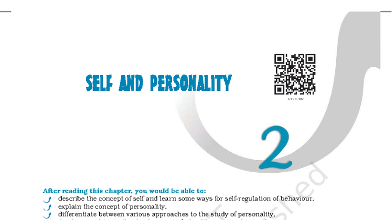 Lepy102 - Chapter 2: Understanding Self and Personality - Studocu