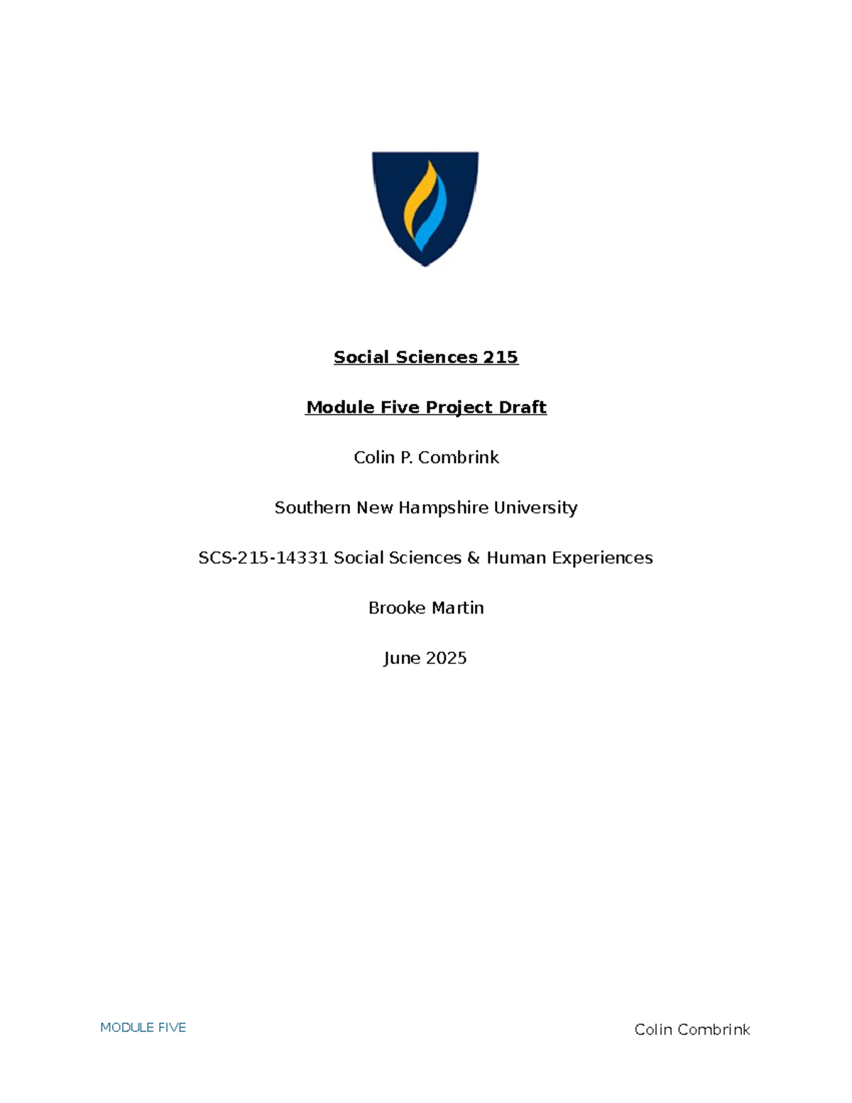 SCS 215 Module 5 Project Draft: Social Institutions and Poverty - Studocu