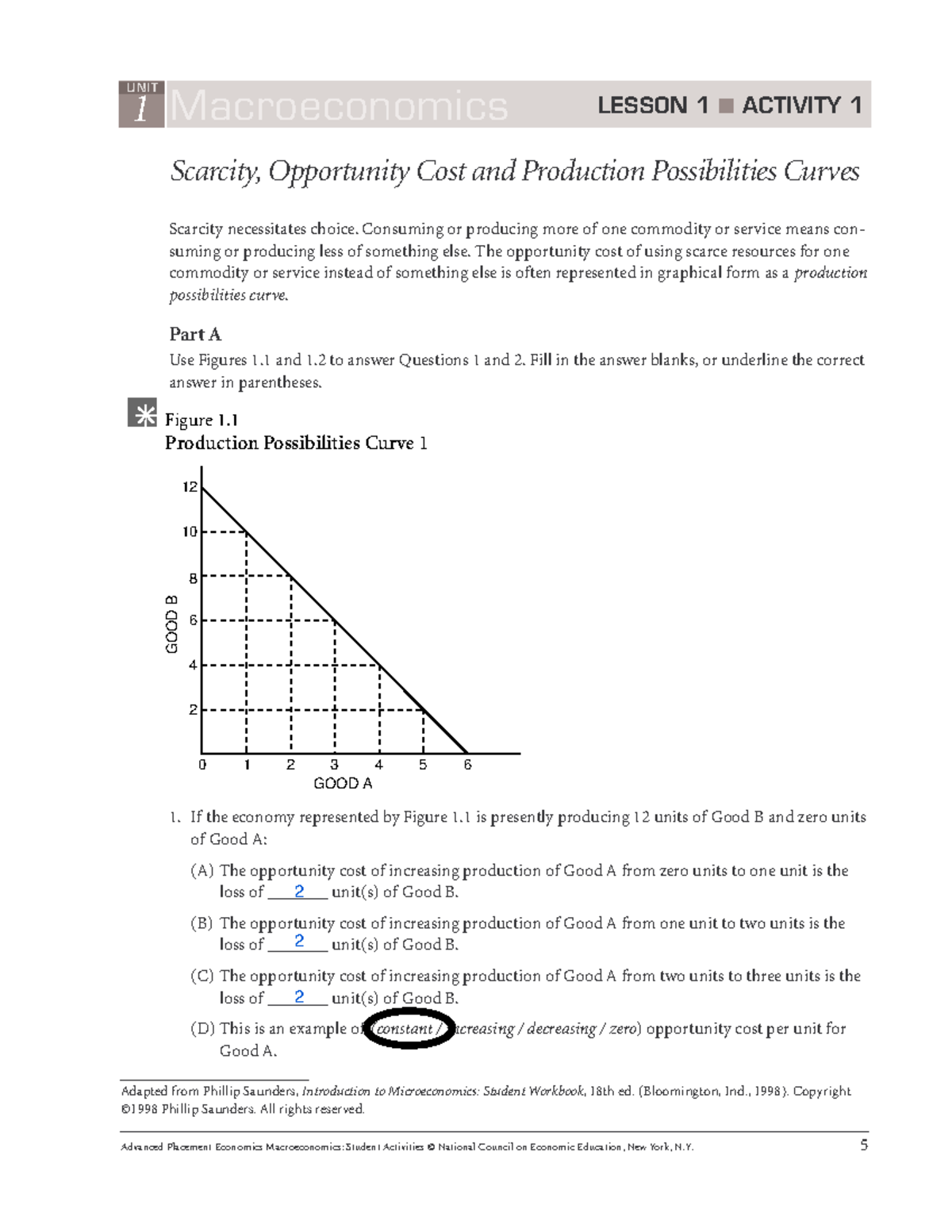 Macroeconomics 101: Scarcity & Opportunity Cost in PPCs - Lesson 1 ...