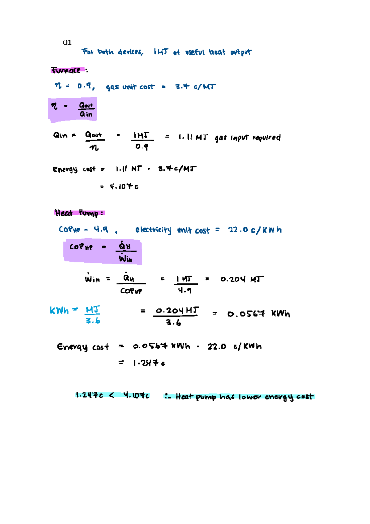 Module 12 Worksheet: Energy Analysis of Furnace and Heat Pump Systems ...