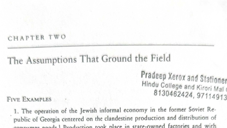 CHAPTER TWO: Assumptions in Economic Sociology (SOCI 8130462424) - Studocu