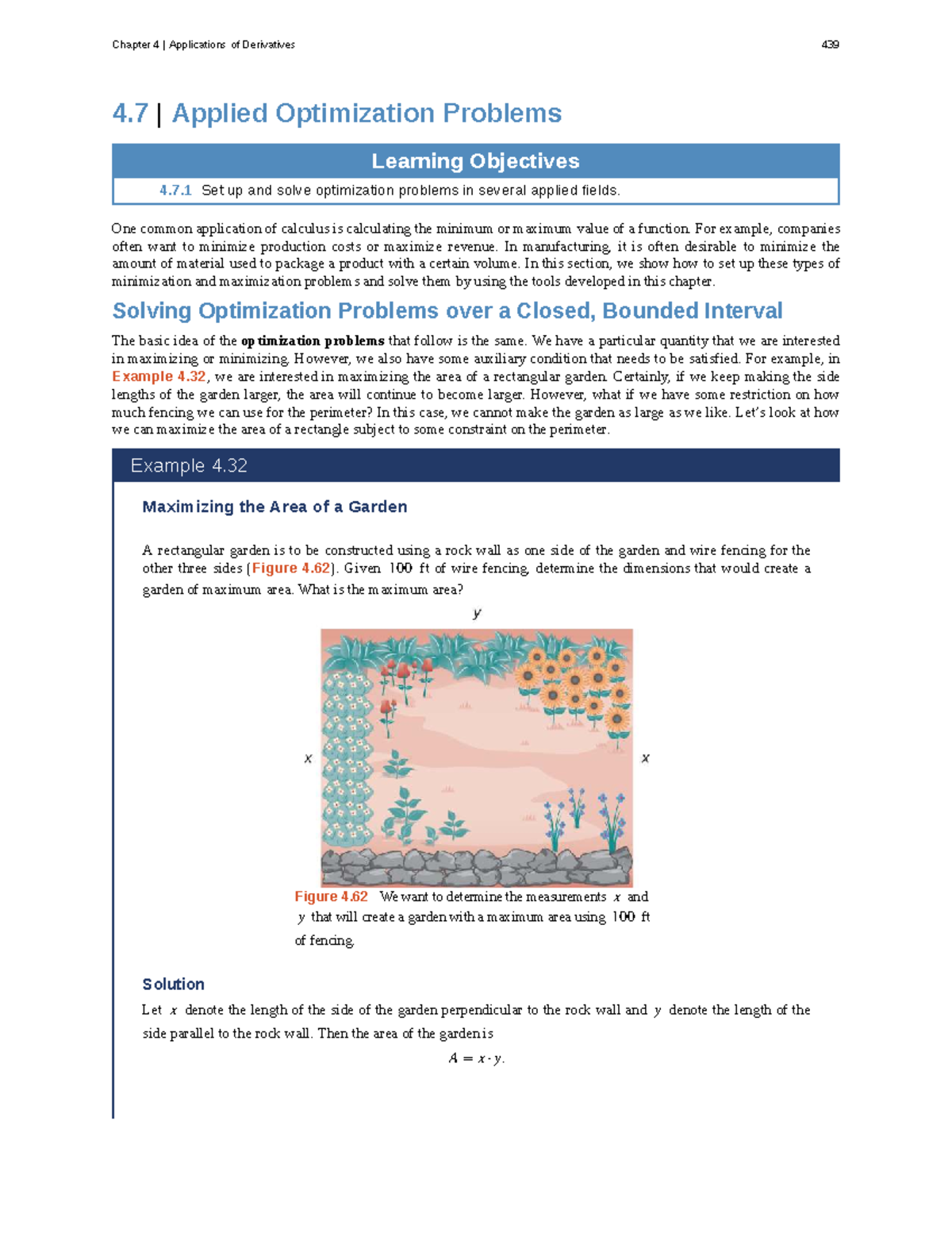 Chapter 4 7 Applied Optimization Problems In Calculus Calc 1 Studocu