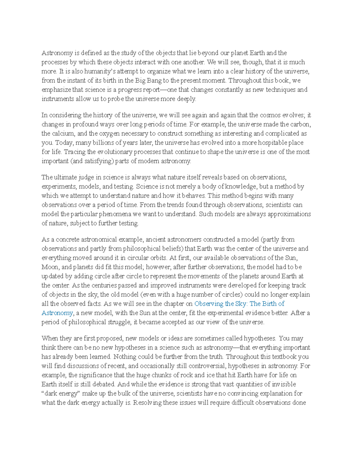Astronomy 101: Lecture Notes on the Universe's Overview and Components ...