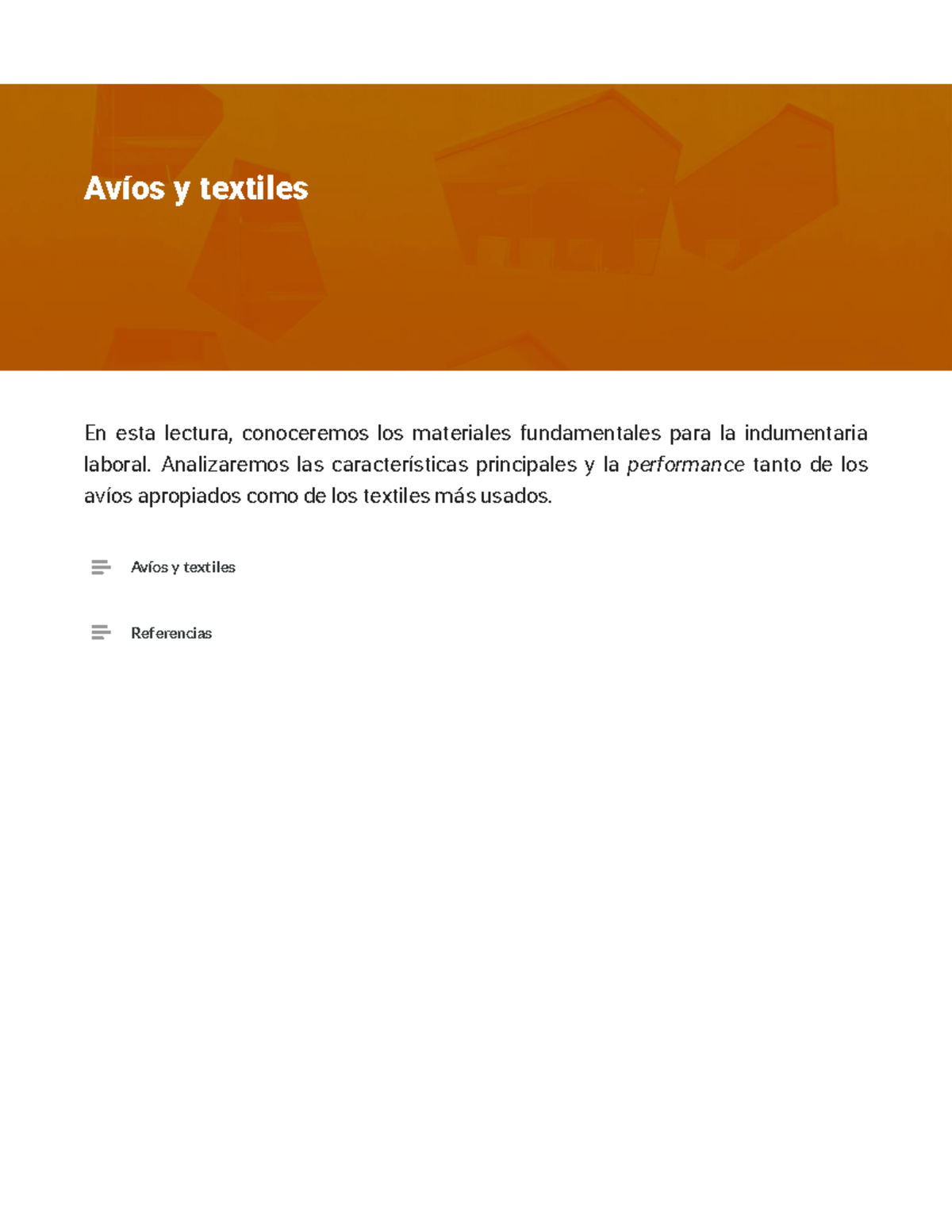 Lección 1 y 2: Avíos y Textiles para Indumentaria Laboral - Studocu