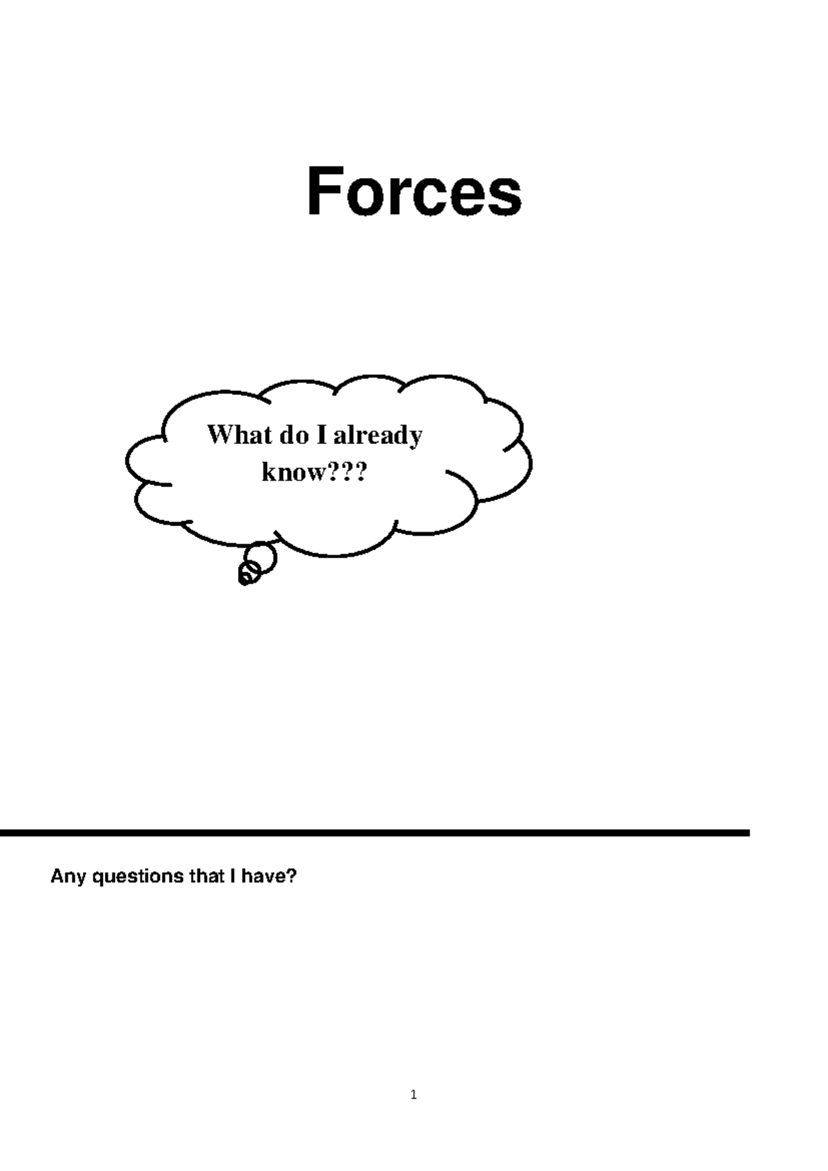 Forces Booklet 2023 - Year 9 Science Overview and Key Concepts - Studocu