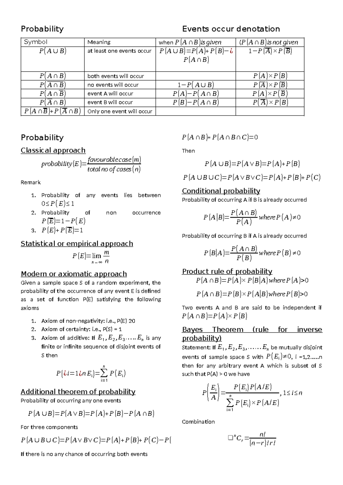Probability Notes: Chapter 5 - Random Variables & Joint Distribution ...