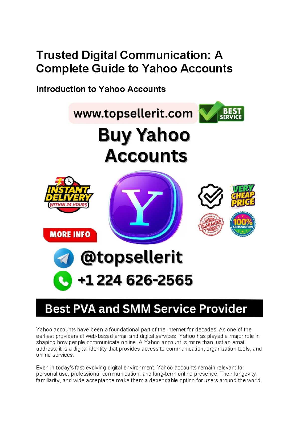 Trusted Digital Communication: A Complete Guide to Yahoo Accounts - Studocu