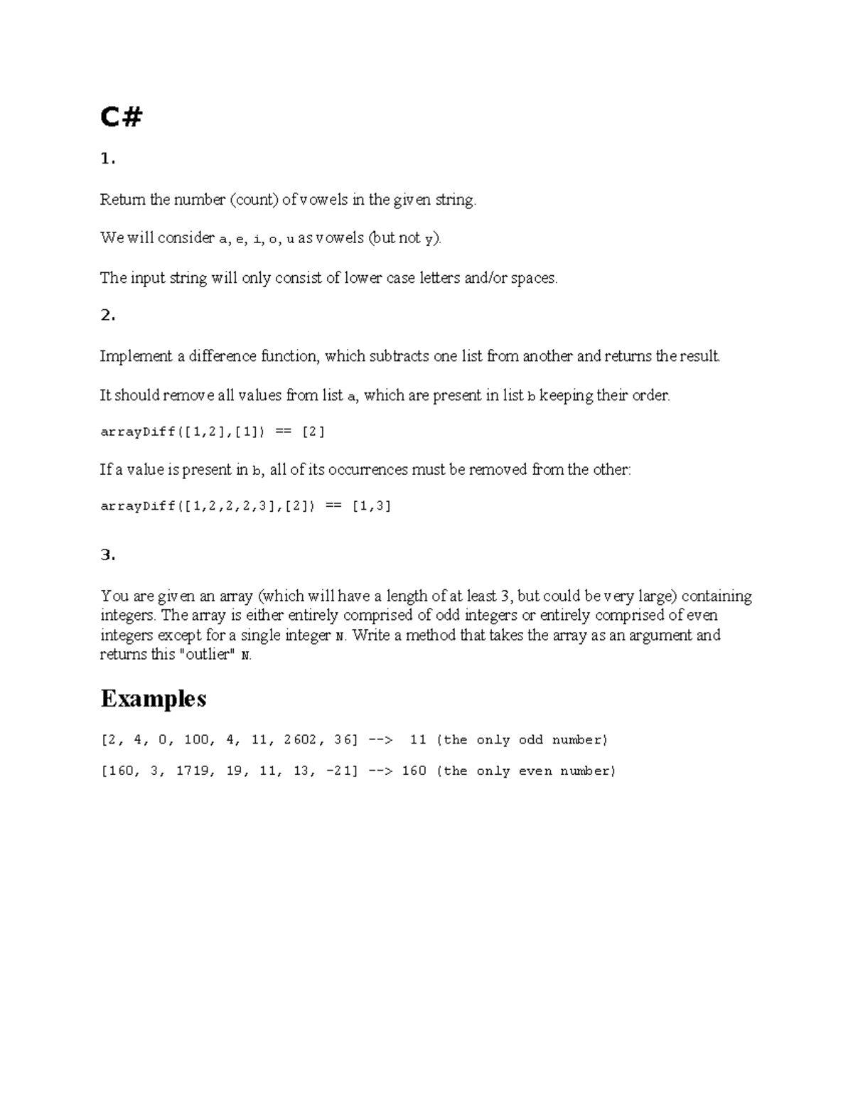 Advanced Medical Coding Lab: String Vowel Count & List Difference - Studocu