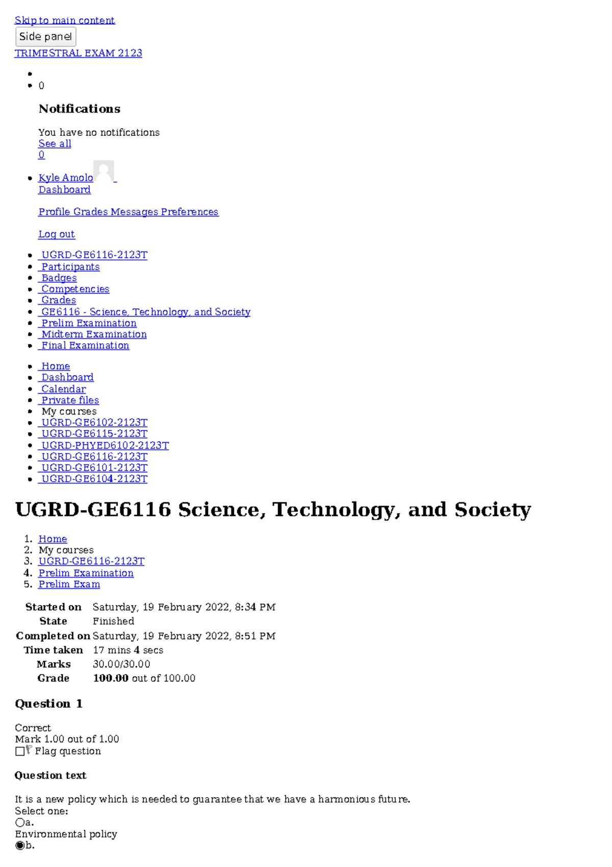 UGRD-GE6116 Science, Technology, and Society Final Exam Review - Studocu