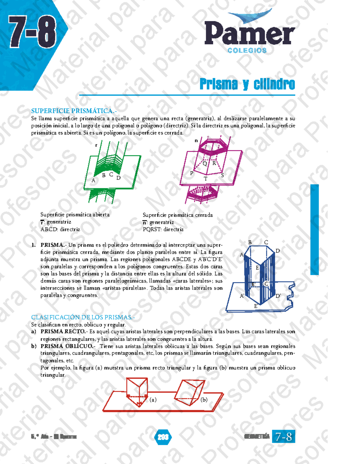 Prisma y Cono - Material para Profesores FSS - Studocu