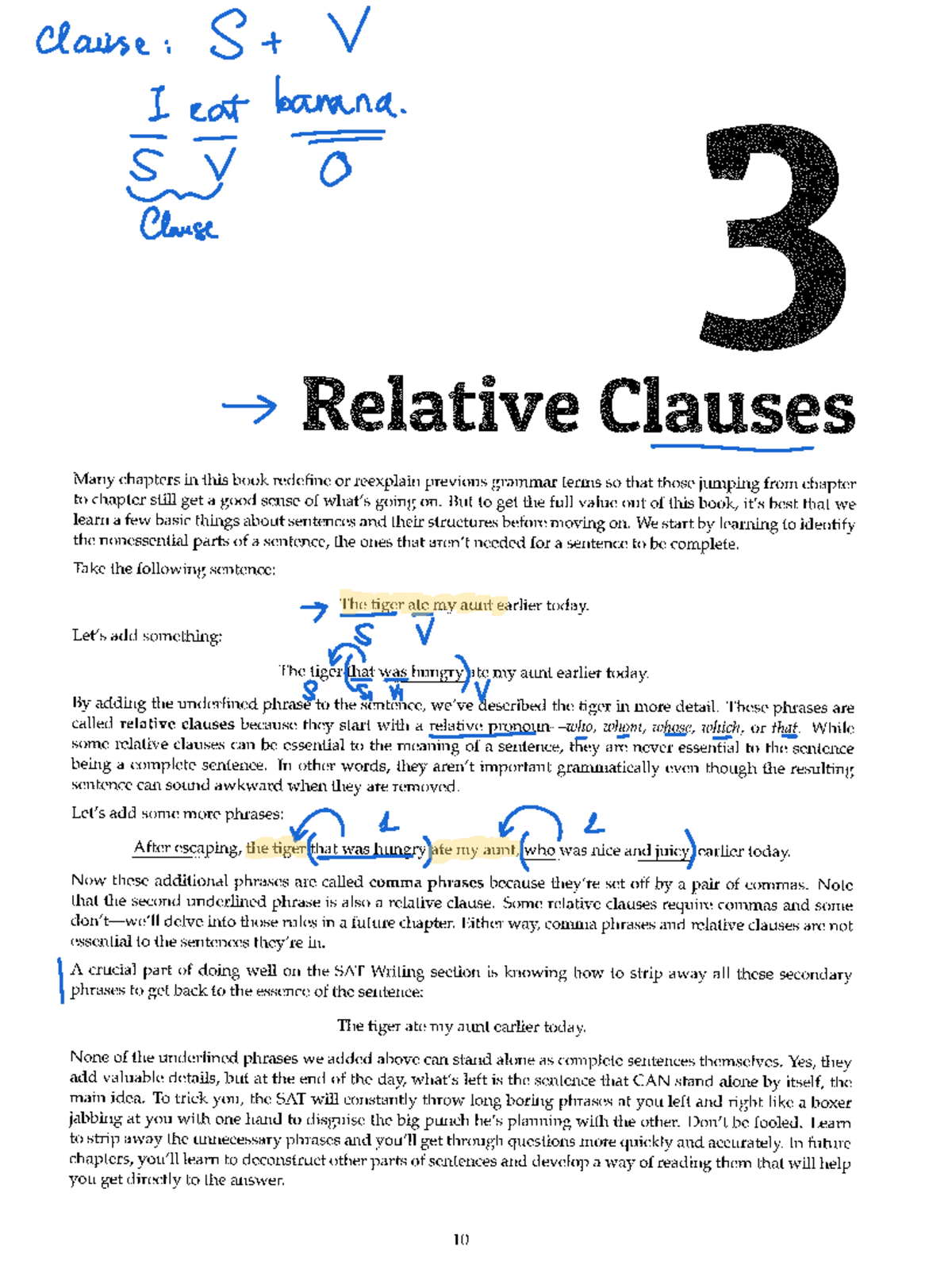 SAT Notes: Chapters 3-6 on Grammar and Sentence Structure - Studocu