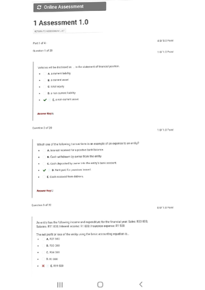 FAC1501 Assignment 01 - Started on Monday, 10 April 2023, 9:20 PM State ...