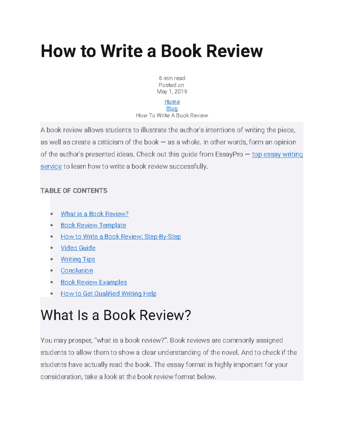 16. How to Write a Book Review - How to Write a Book Review 6 min read ...