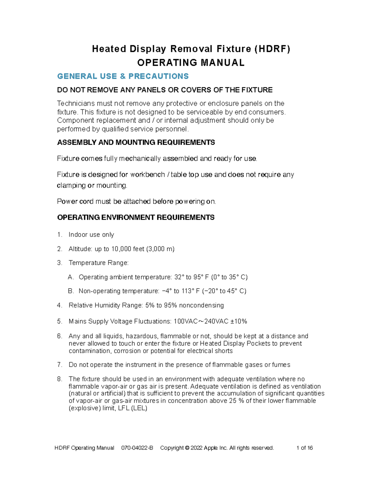 HDRF Operating Manual: Guidelines for Safe Use and Maintenance - Studocu