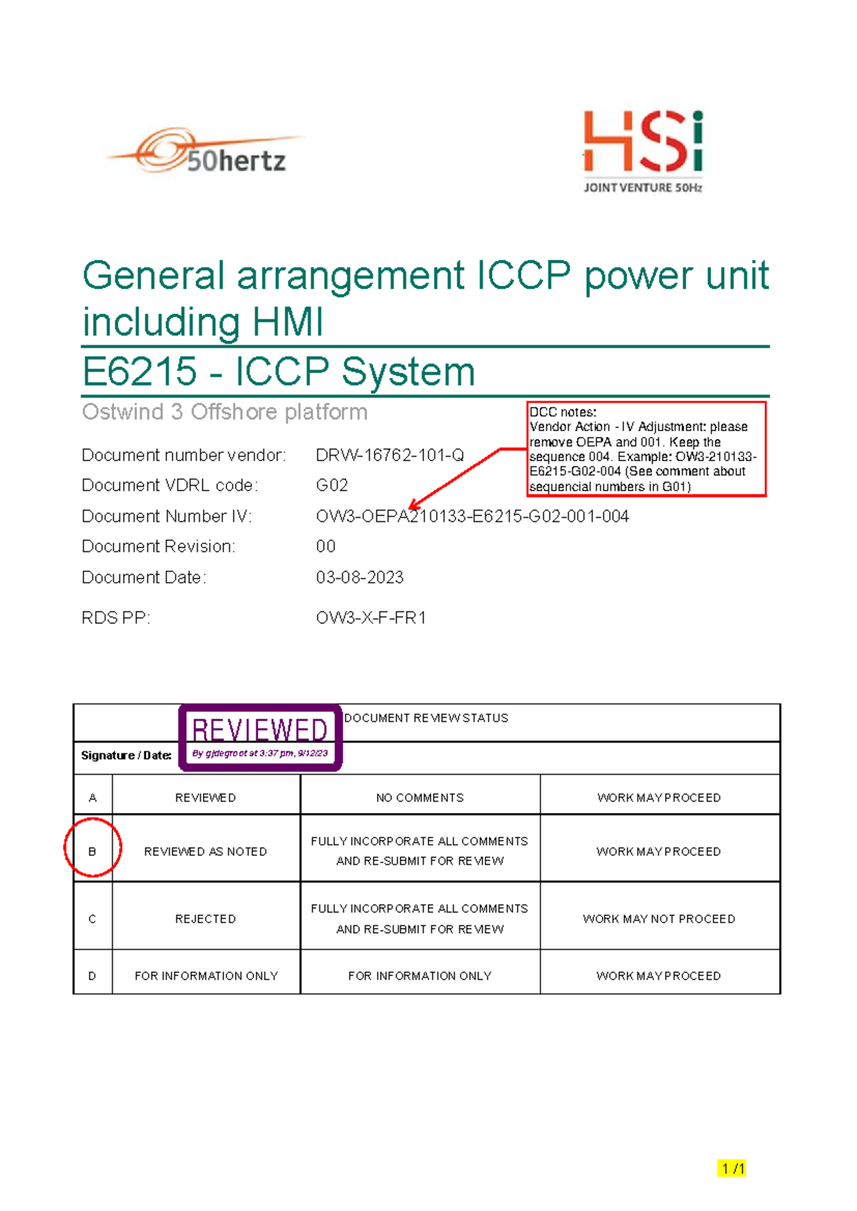 General Arrangement Notes for ICCP Power Unit E6215 - G02-004 - Studocu