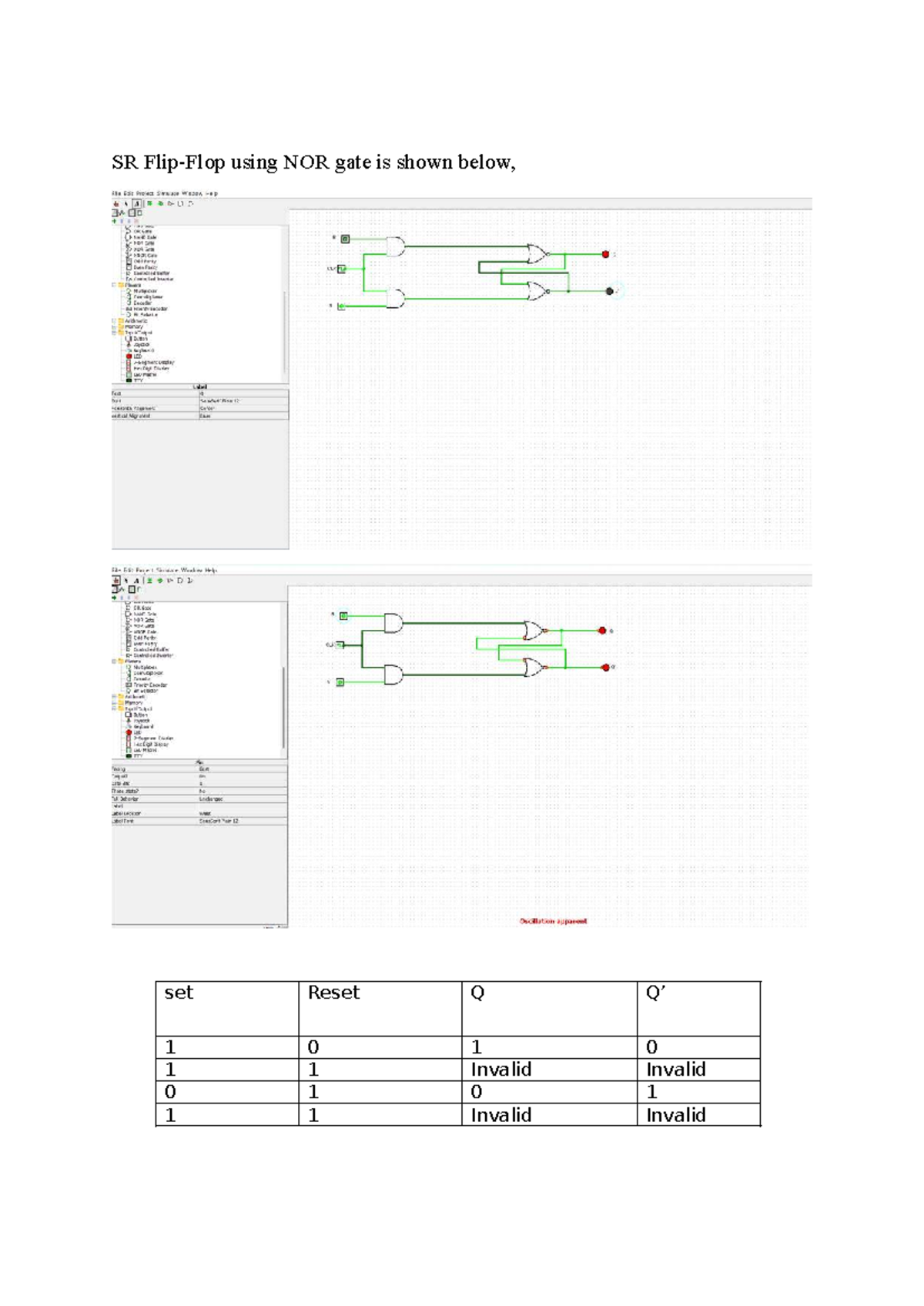 Lab03 CS - SR and D Flip-Flop Analysis and Applications - Studocu