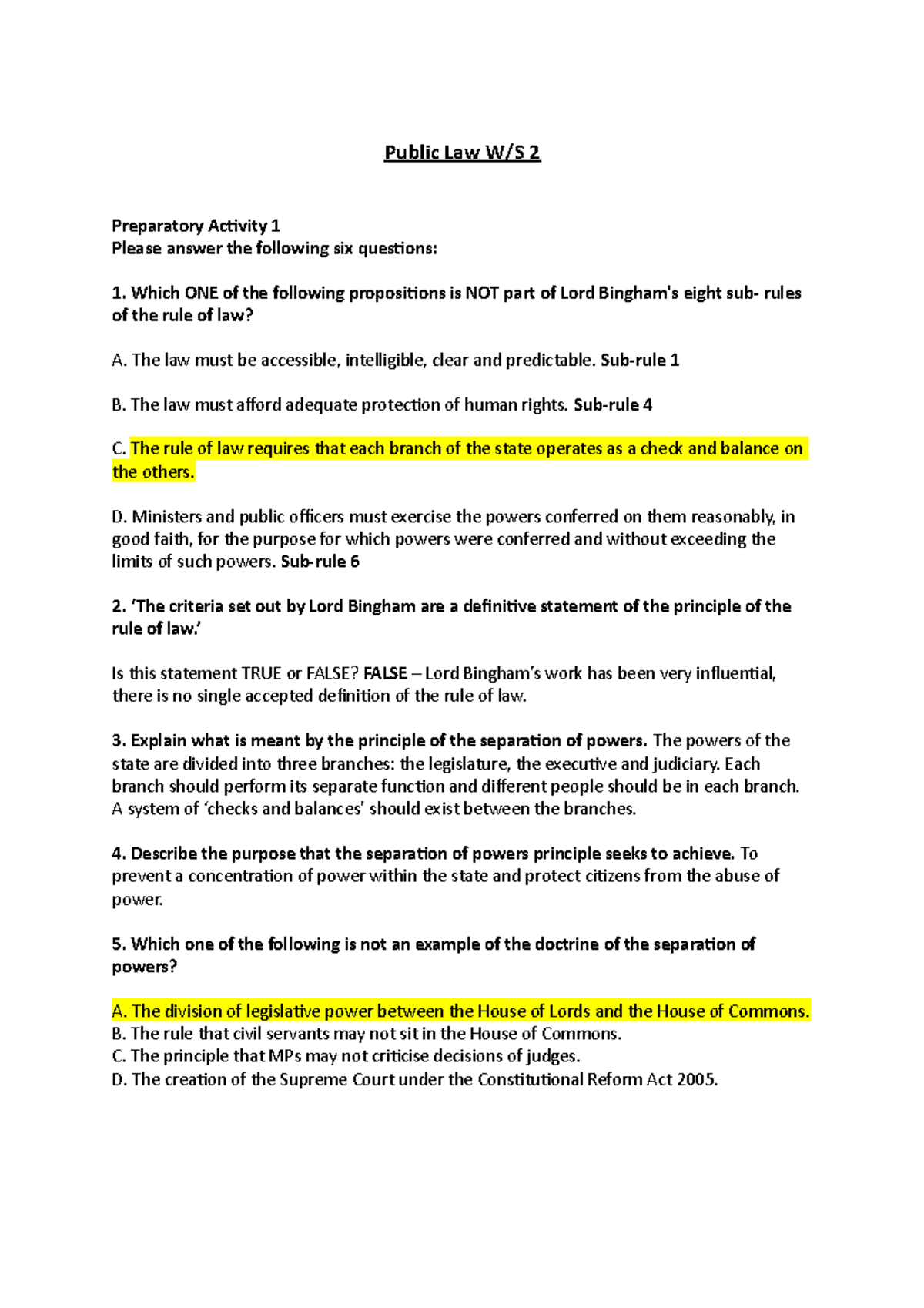 W:S 2 - Workshop 2 - Public Law W/S 2 Preparatory Activity 1 Please ...
