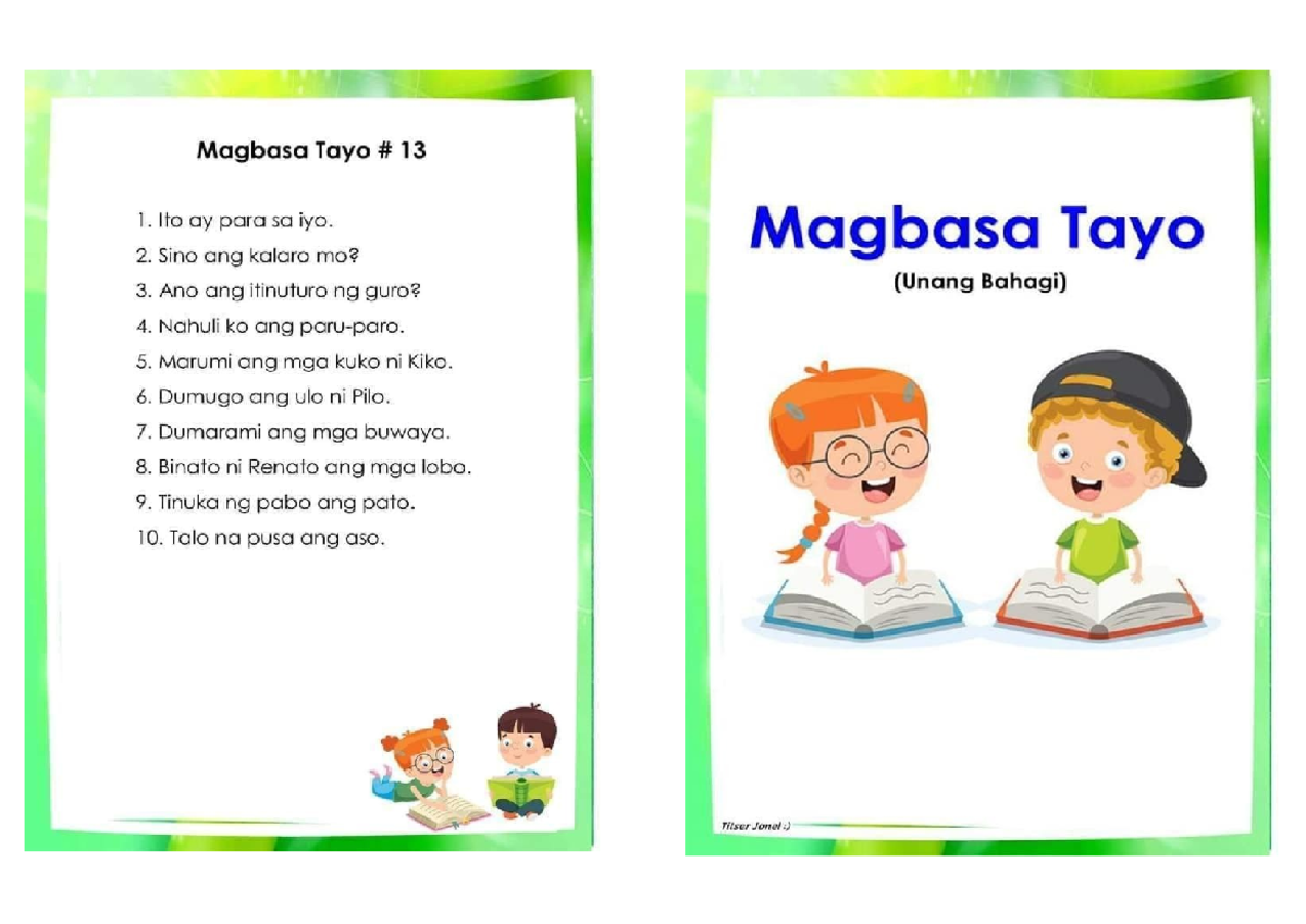 Mga-Babasahin - Mga Materiyal sa Pagbasa para sa Mag-aaral - Studocu