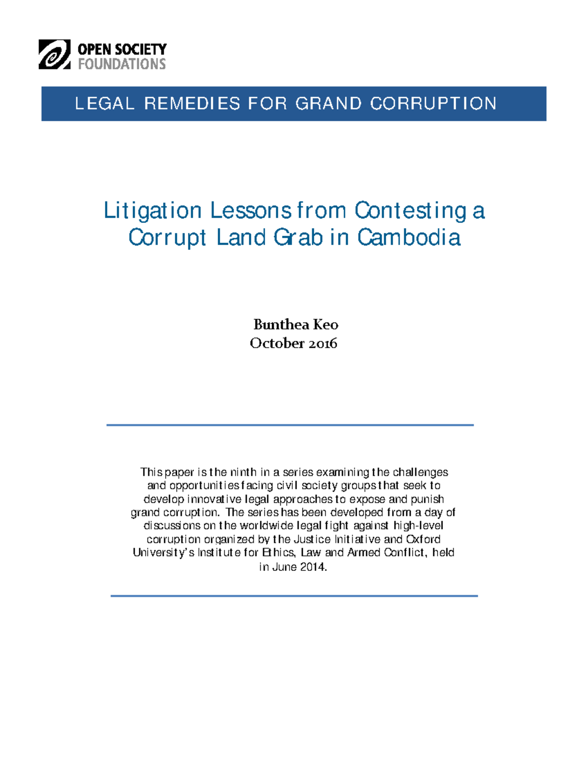 Lessons from public interest litigation - Litigation Lessons from ...