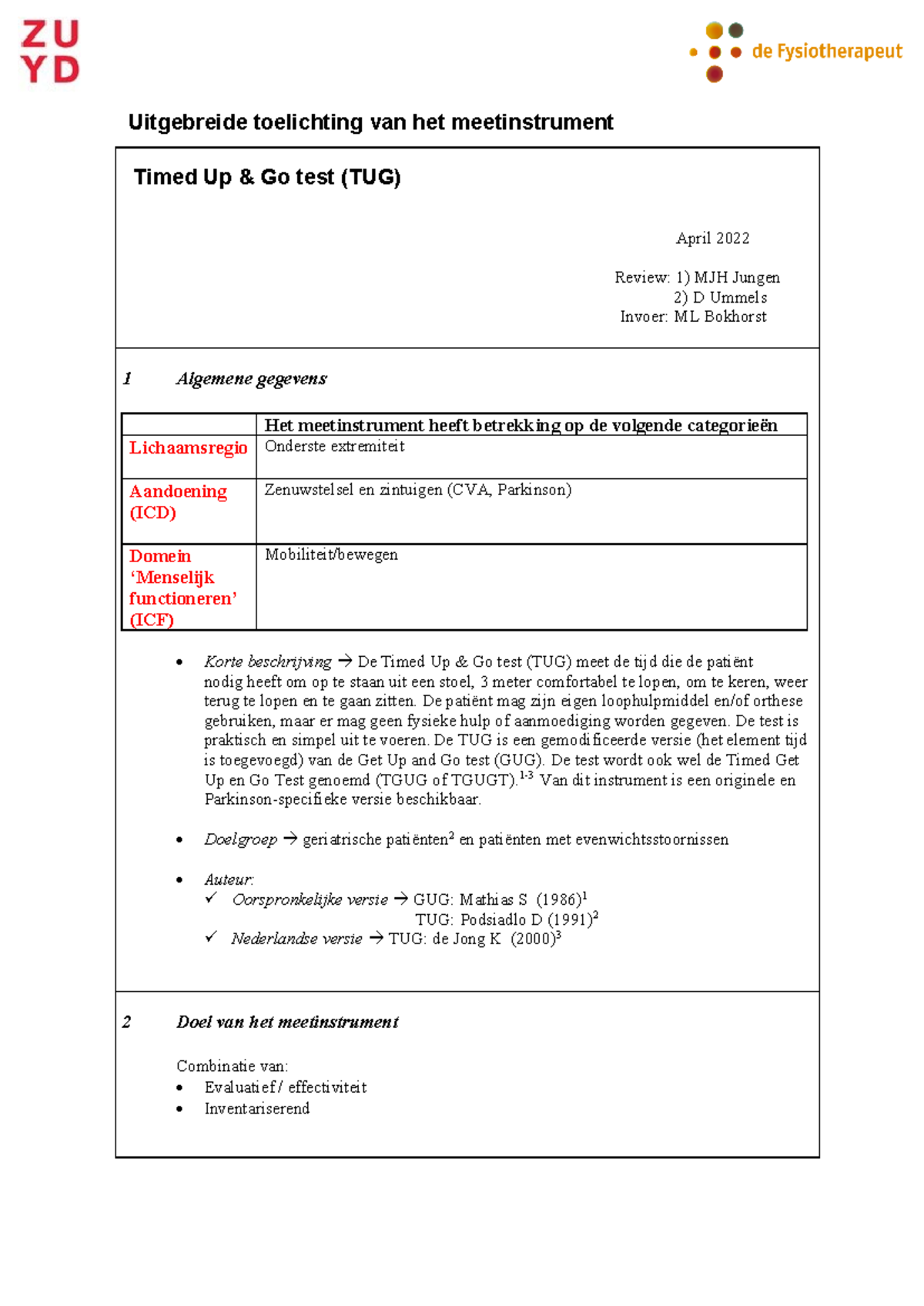 TUG Test - In-depth Overview of the Timed Up & Go Measurement Tool ...