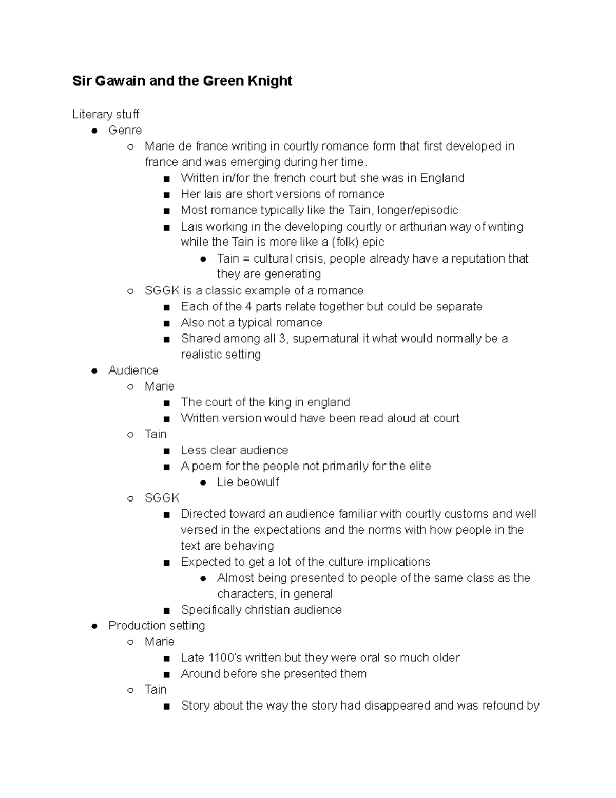Analysis of Sir Gawain and the Green Knight: Literary & Cultural ...