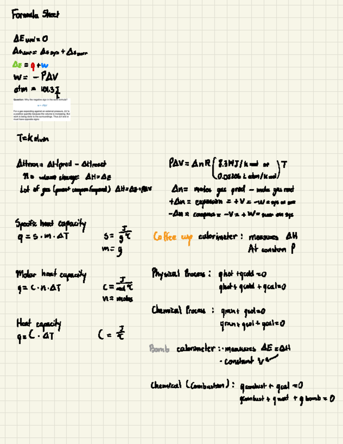 Chem 2 Final Exam Cheat Sheet - Summary of Key Concepts and Formulas ...