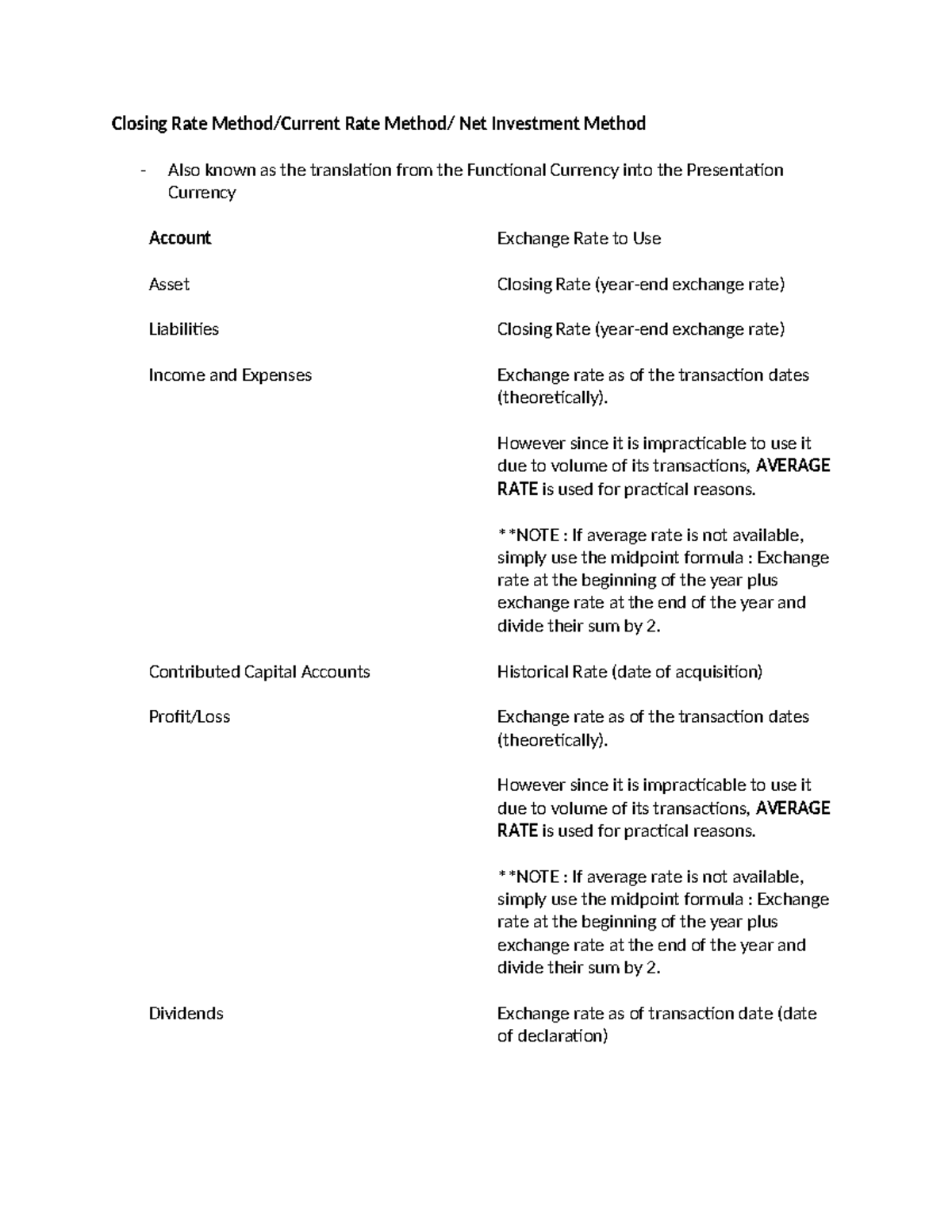 Closing Rate Method: Temporal Exchange Rate Application in Accounting ...