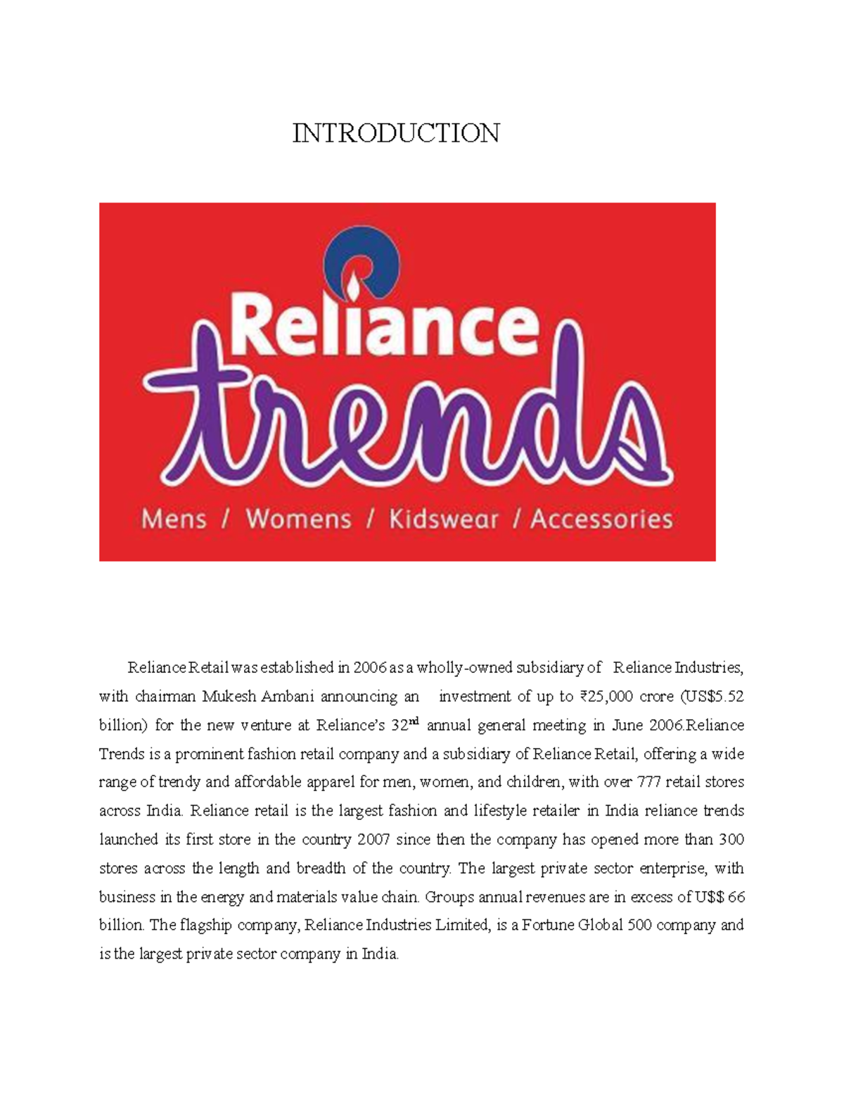 Reliance Retail: An overview of trends, strategies, and customer ...