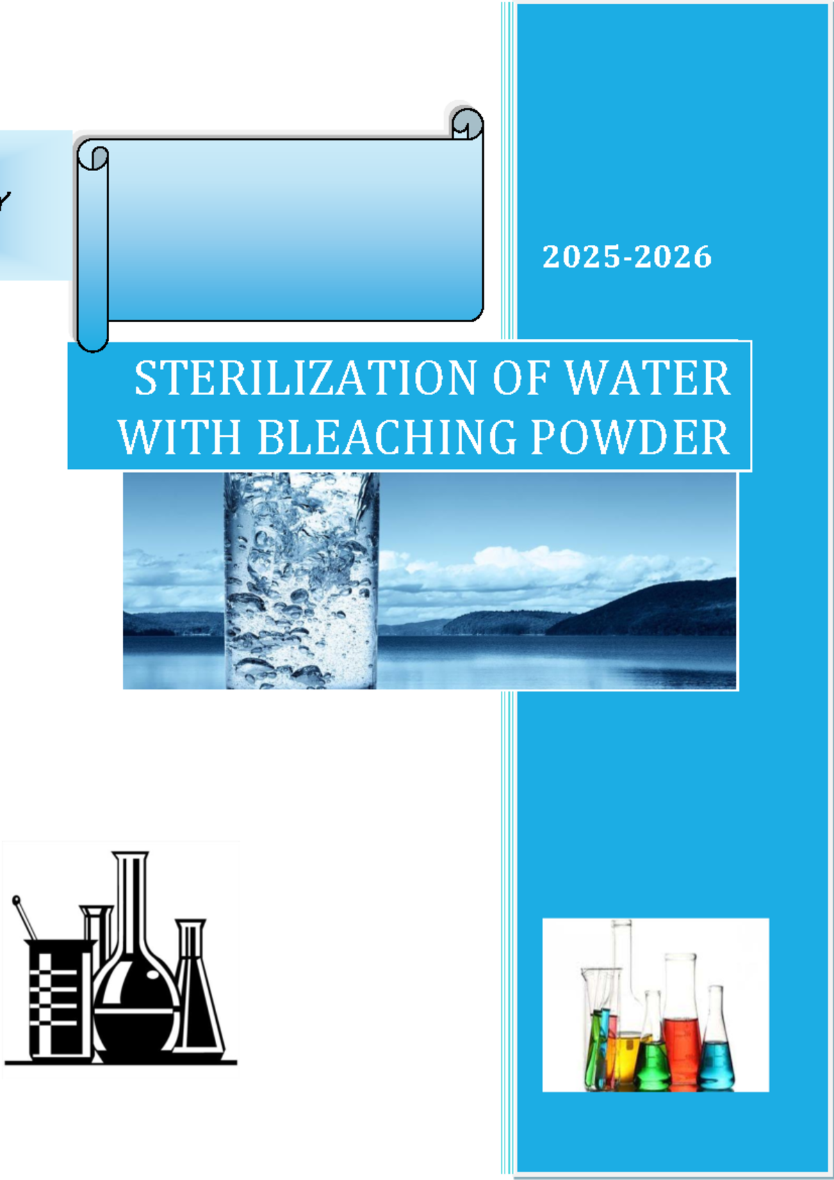 Water Sterilization Using Bleaching Powder: A Practical Study (Project 1) - Studocu