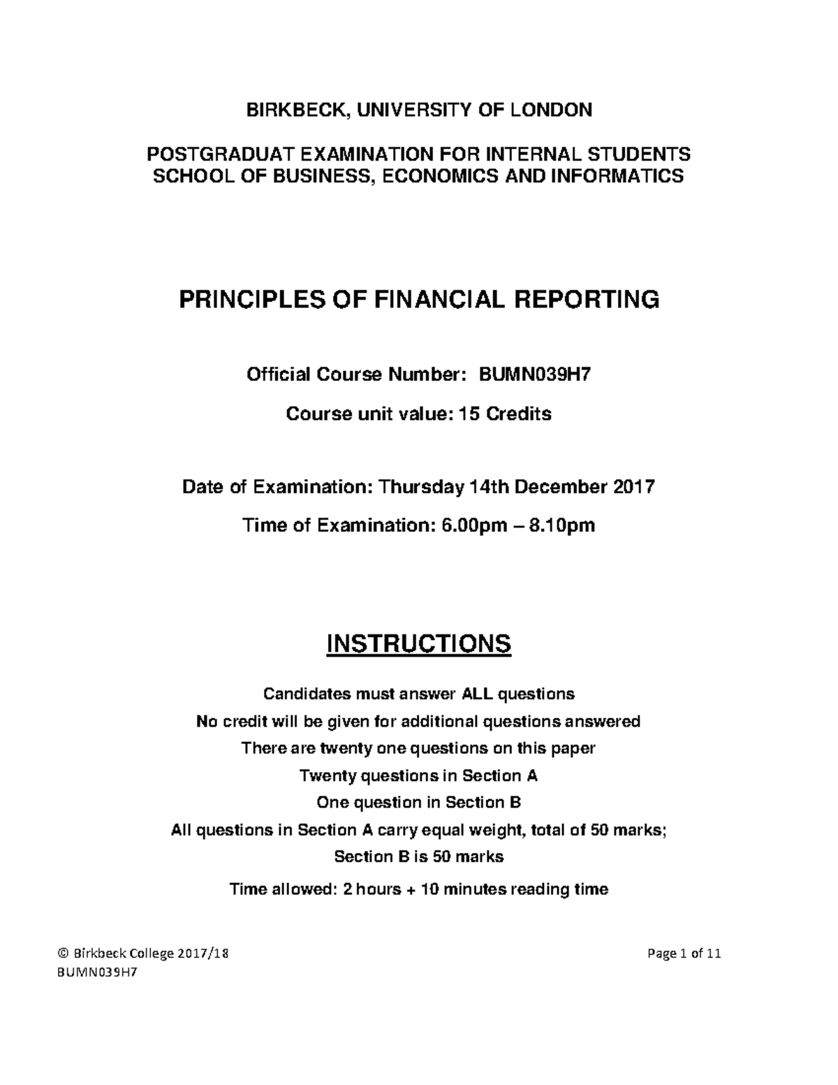 BBK BUMN039H7 2017 Principles of Financial Reporting December ...
