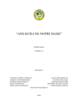Monologue script - Sisa’s Monologue Ako si Sisa.. Ako si Sisa. Ano ...