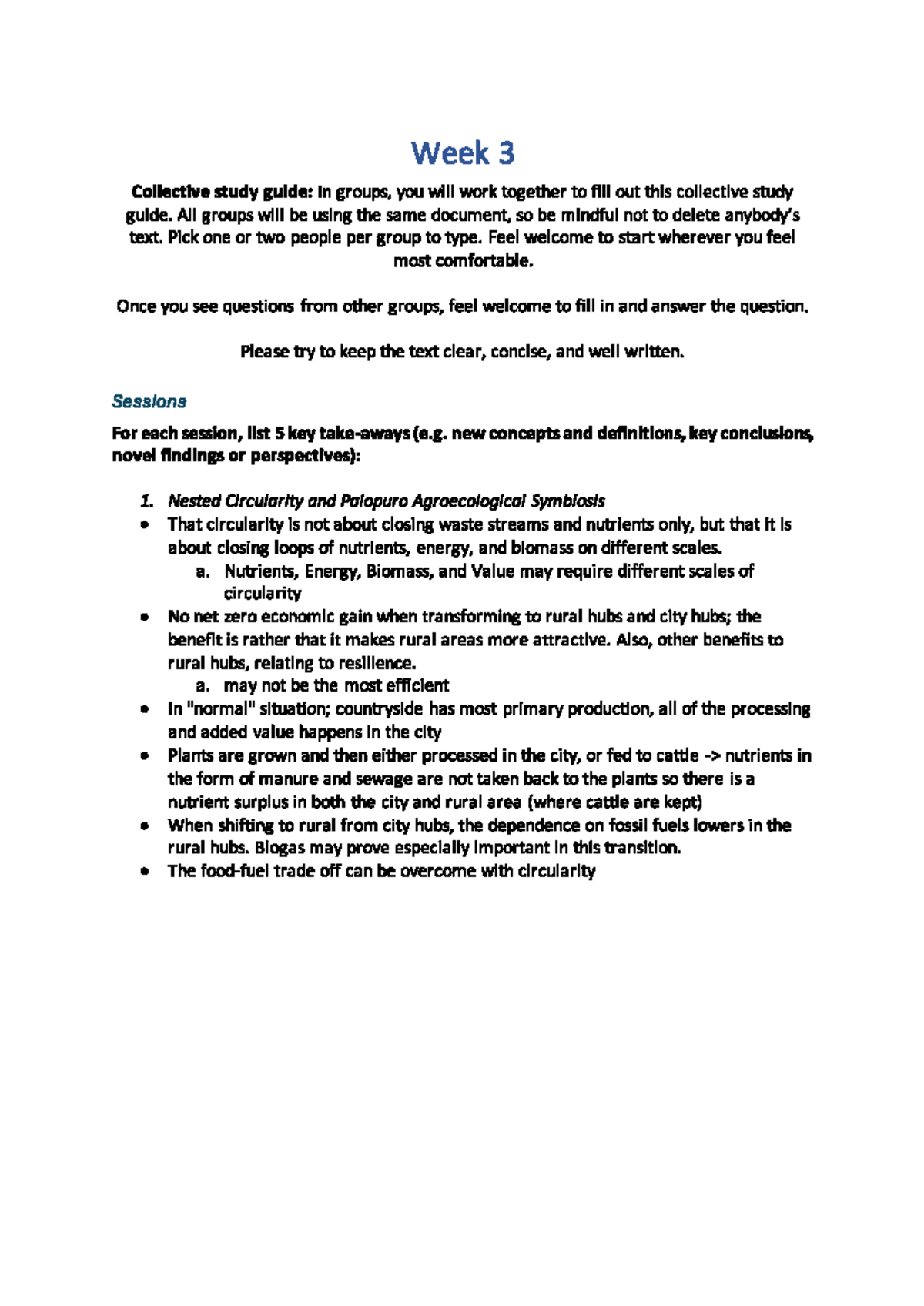 Week 3 Study Guide: Nested Circularity & Agroecological Symbiosis ...