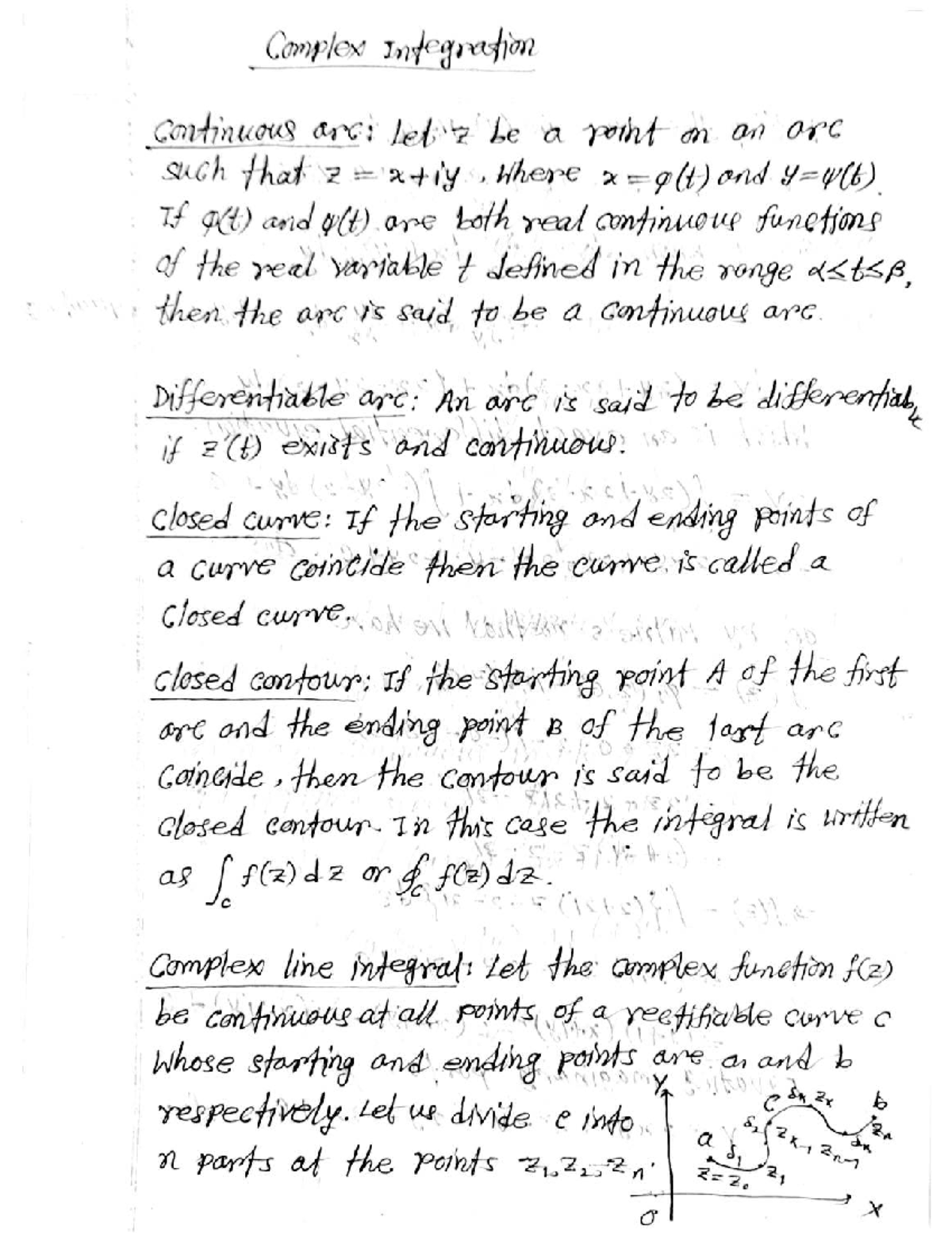 Complex Integration: Cauchy Integral Theorem & Applications (MATH 2701 ...